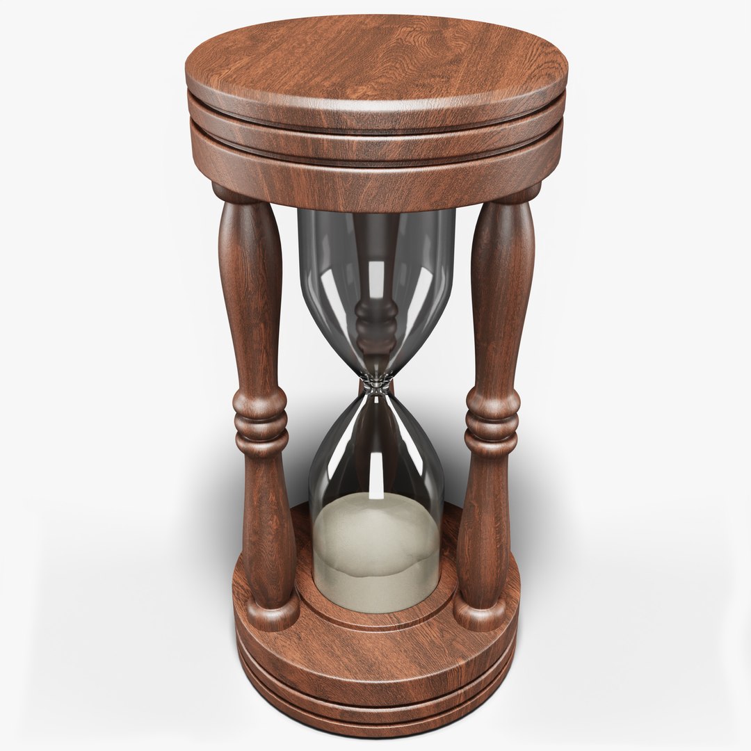 Wooden Hourglass Sand Timer 3D model - TurboSquid 2089518