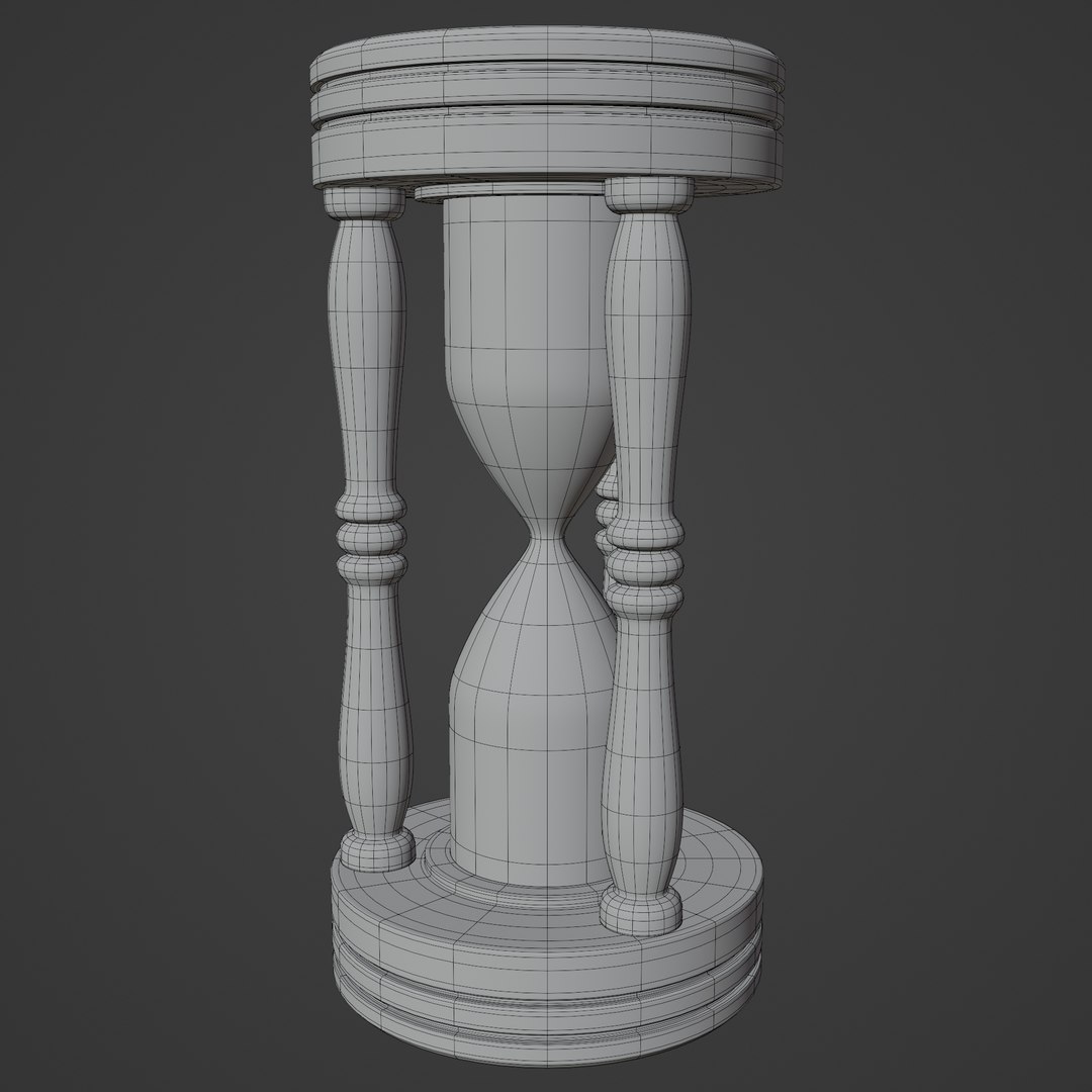 Wooden Hourglass Sand Timer 3D Model - TurboSquid 2089518