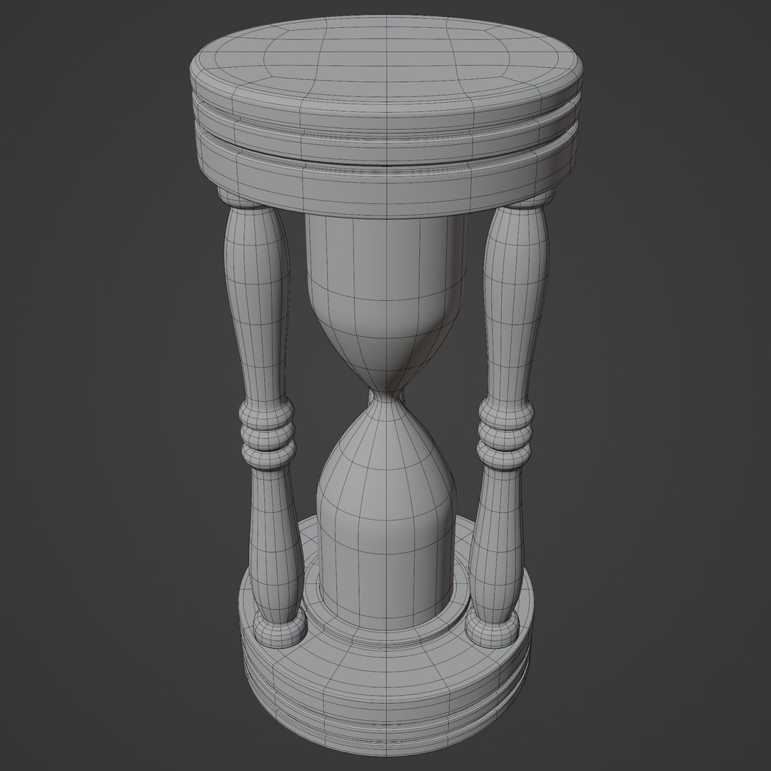 Wooden Hourglass Sand Timer 3D Model - TurboSquid 2089518
