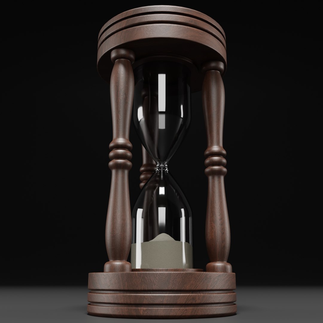 Wooden Hourglass Sand Timer 3D Model - TurboSquid 2089518