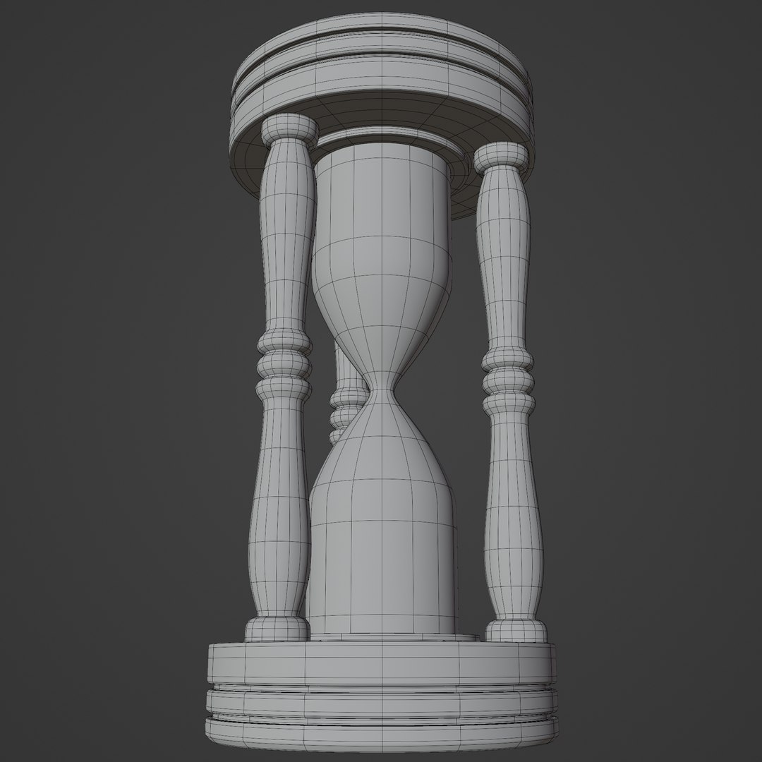 Wooden Hourglass Sand Timer 3D Model - TurboSquid 2089518