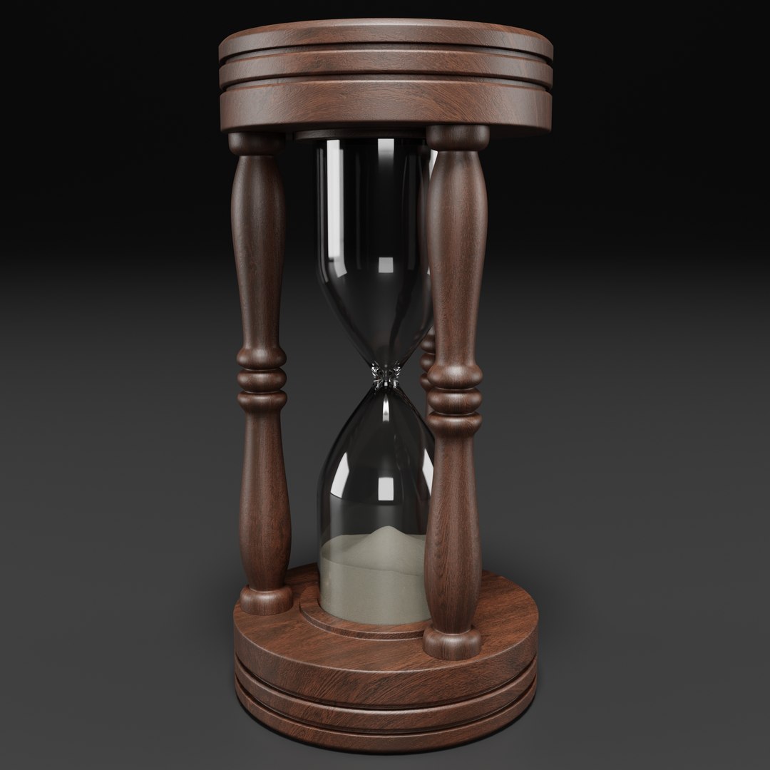 Wooden Hourglass Sand Timer 3D Model - TurboSquid 2089518