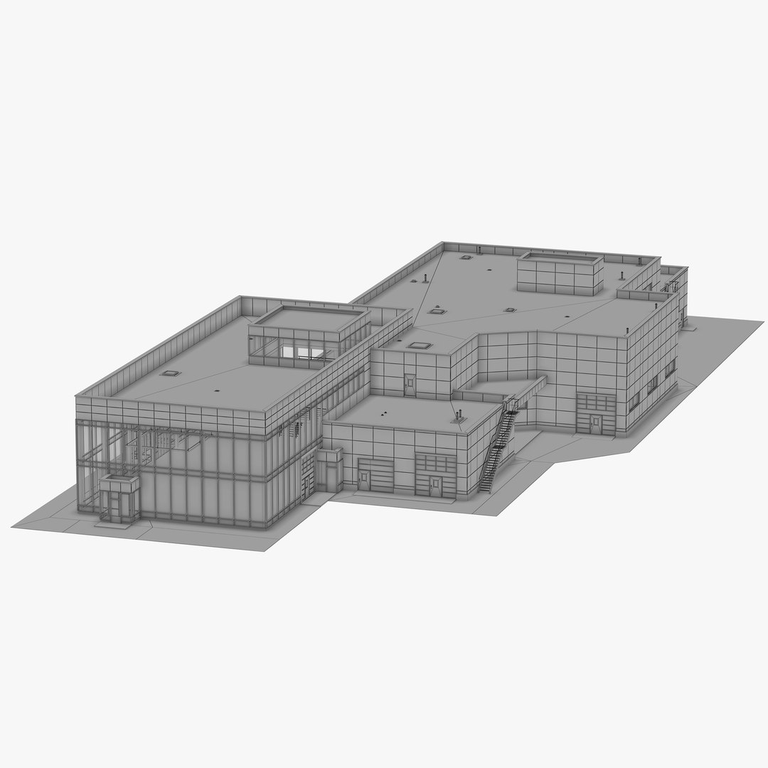 Car Dealership Building 3D Model - TurboSquid 1452002