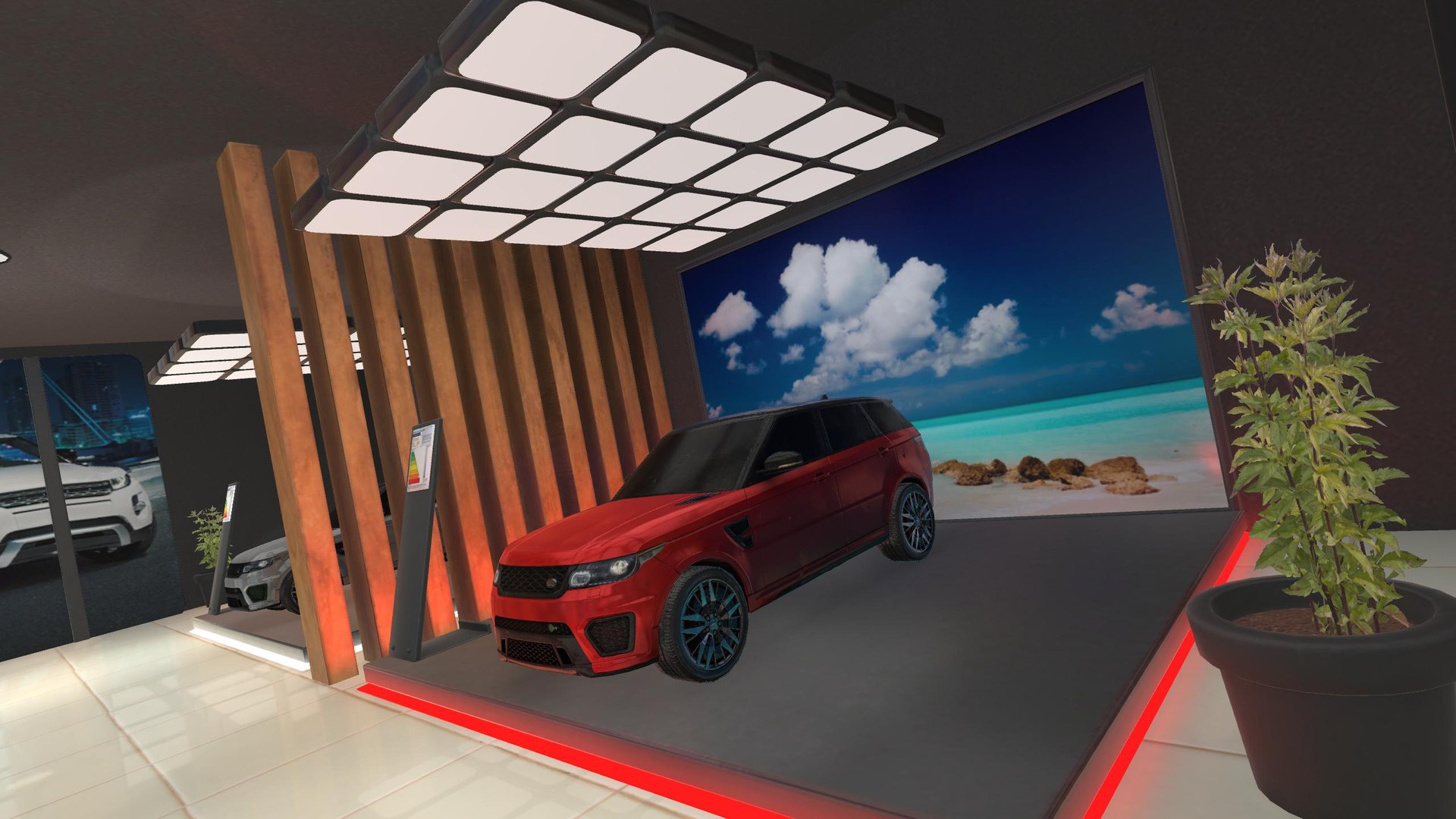 Neon Garage Showroom 3D - TurboSquid 1952478