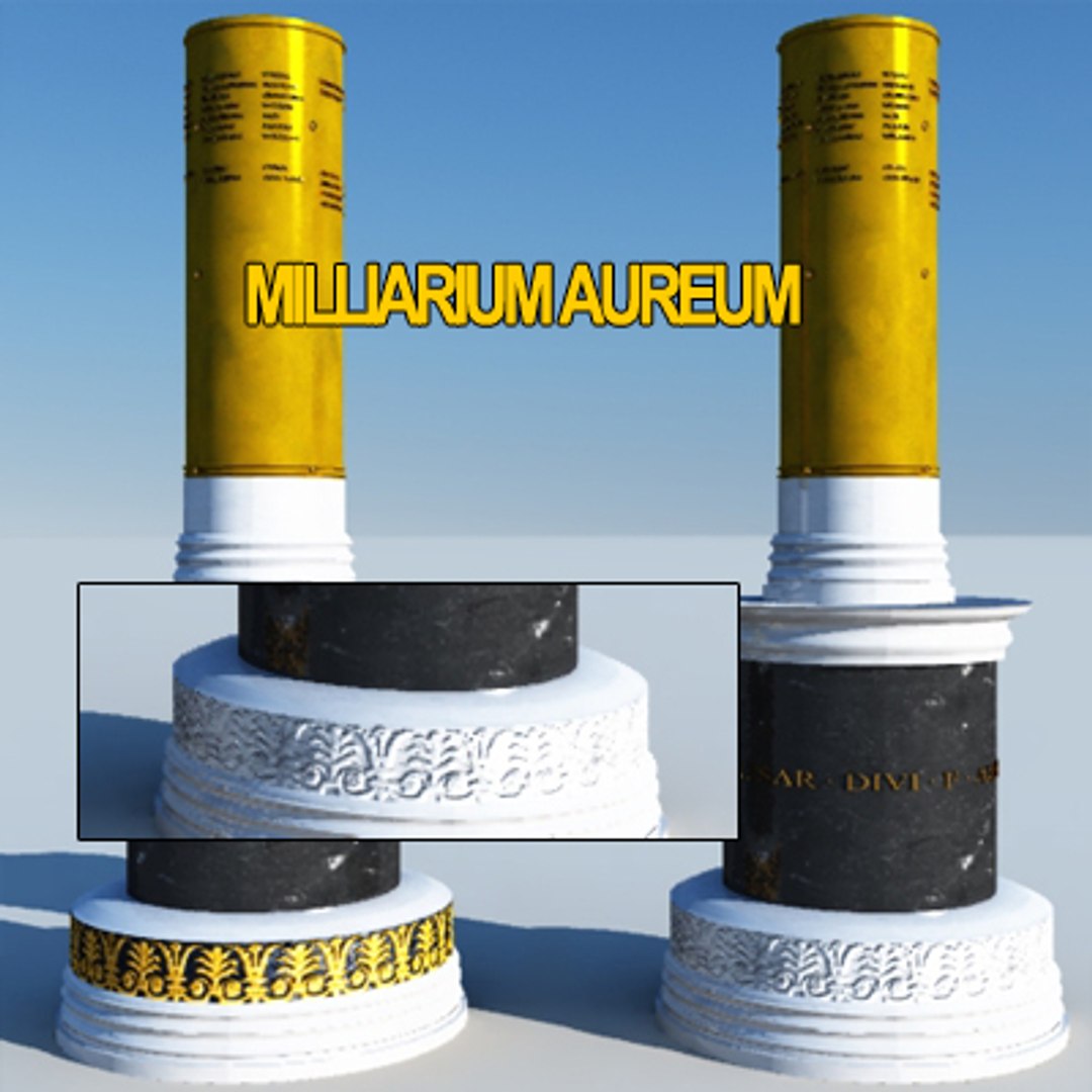 3ds max scientifically roman milliarium aureum