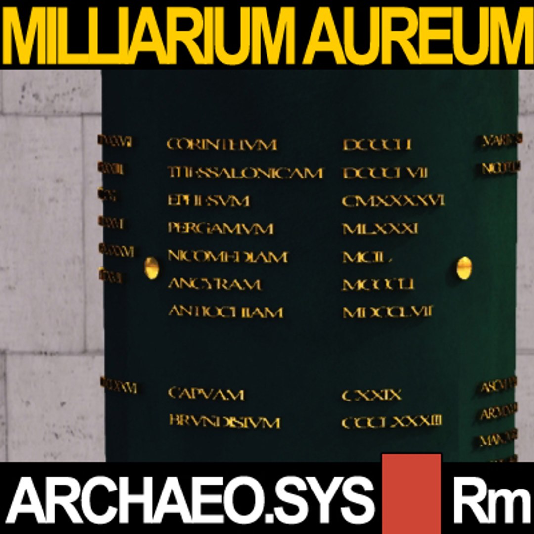 3ds max scientifically roman milliarium aureum