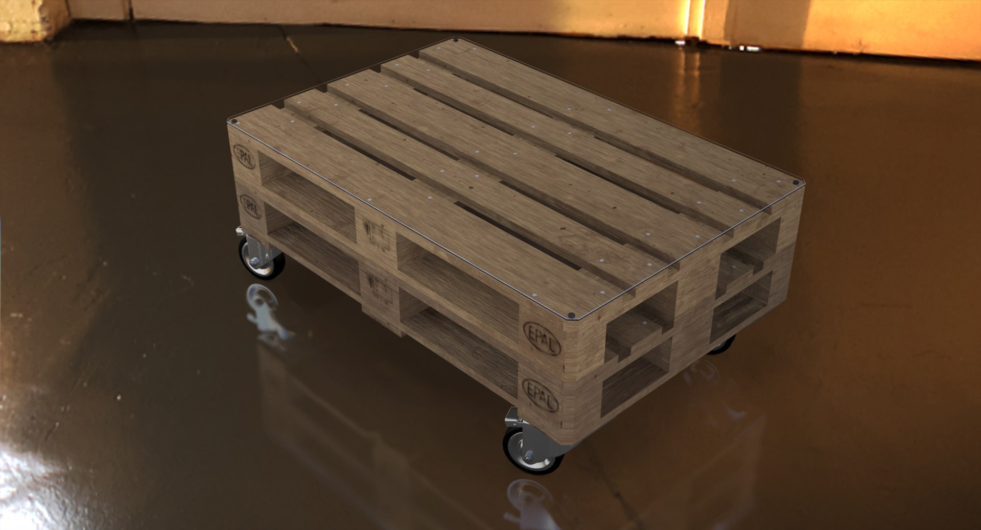 max industrial table euro pallets
