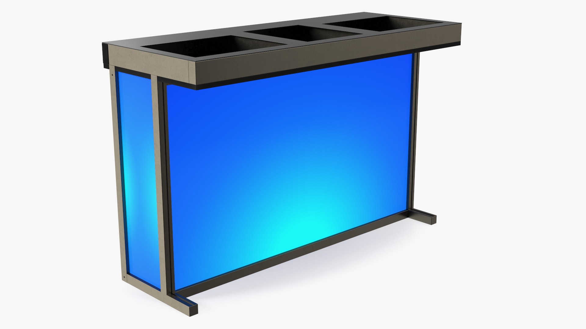 DJ Stand With Blue Lighting 3D Model - TurboSquid 2206580