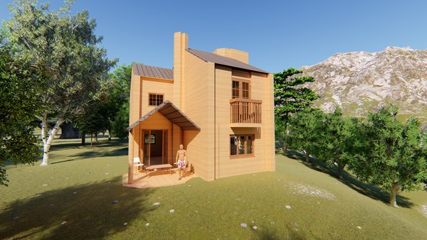 Cottage SketchUp Models for Download | TurboSquid