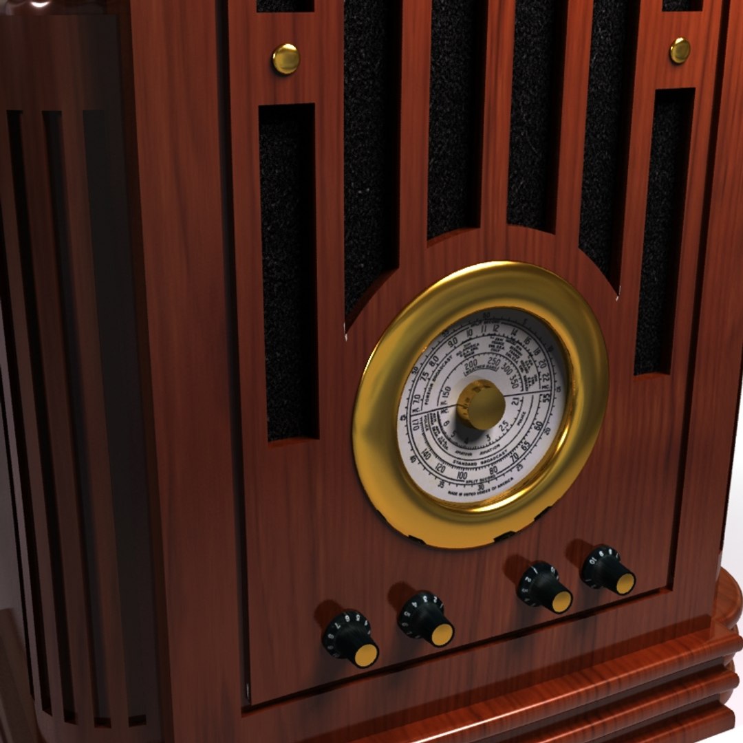 3d Old Fashioned Radio