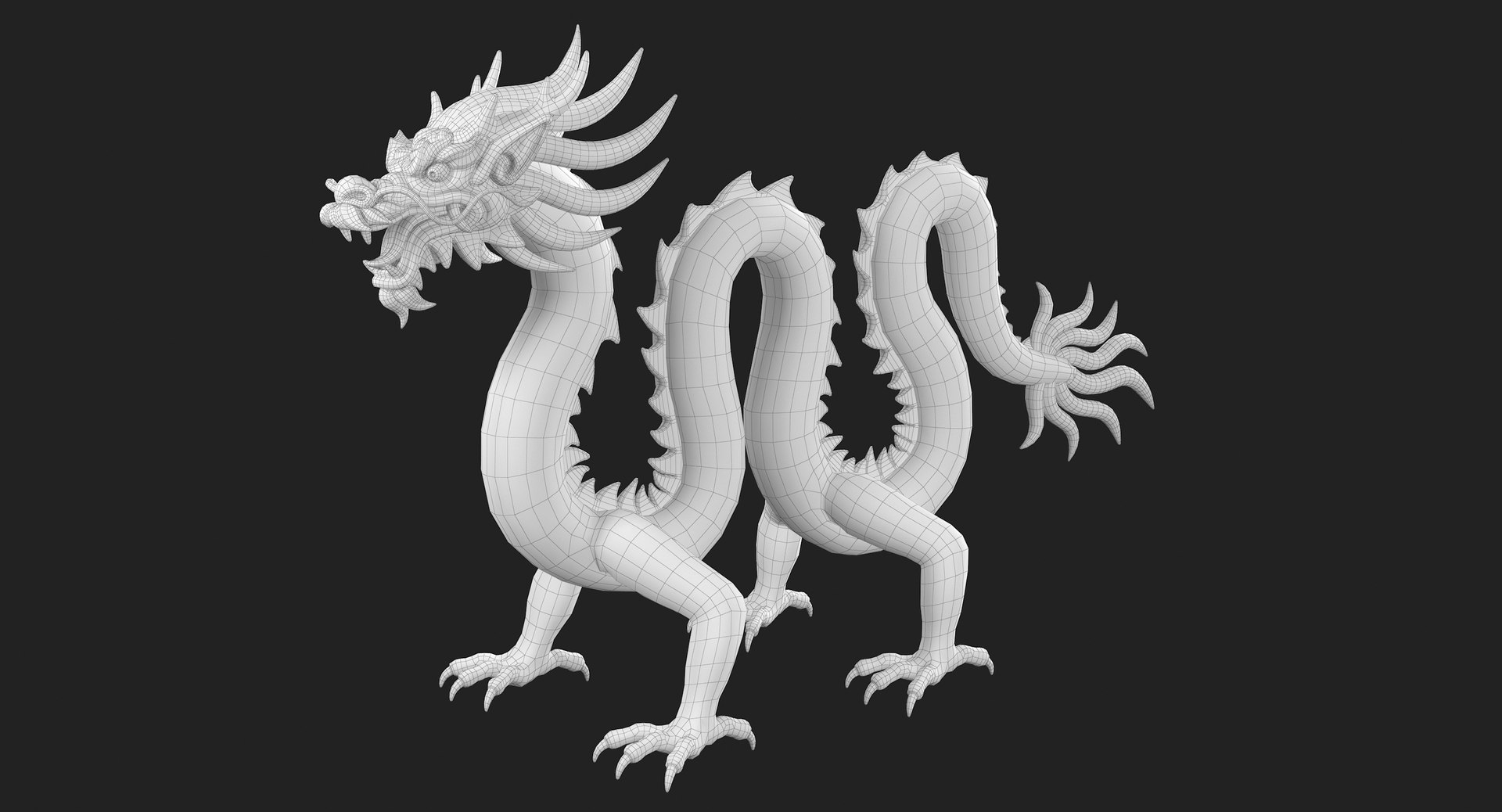 3D chinese dragon rig clr model - TurboSquid 1408071