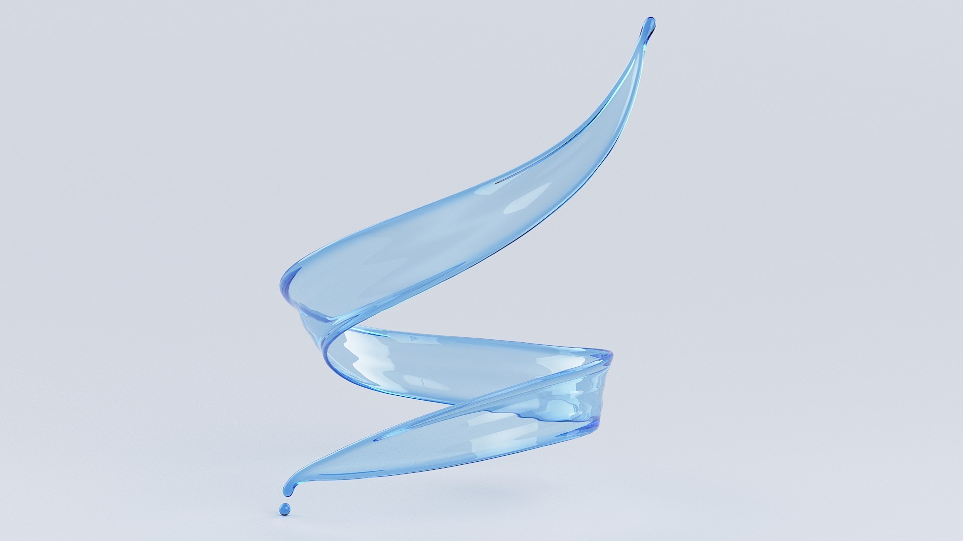Elegant Curved Splash 01 3D model - TurboSquid 2032242