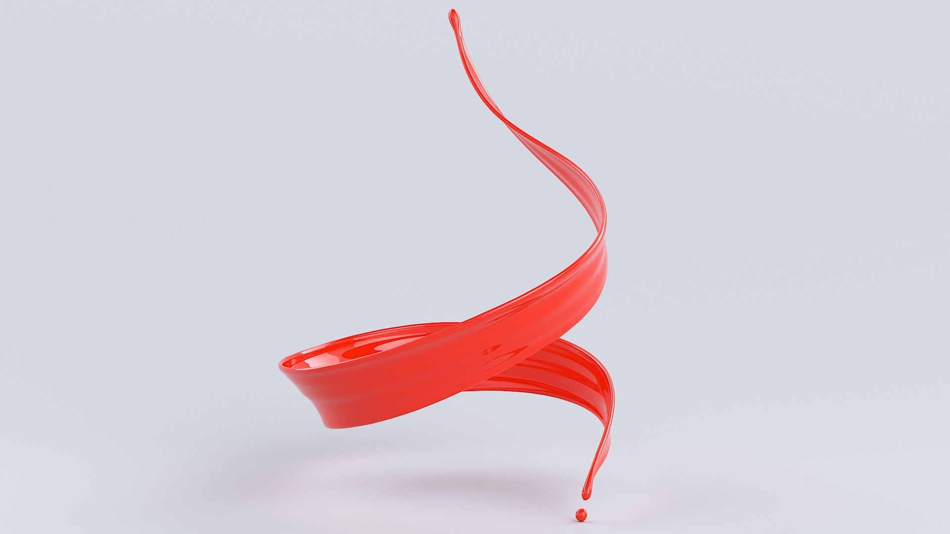 Elegant Curved Splash 01 3D model - TurboSquid 2032242