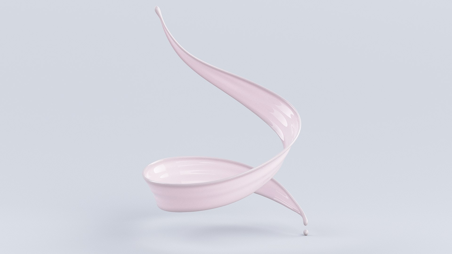 Elegant Curved Splash 01 3D Model - TurboSquid 2032242