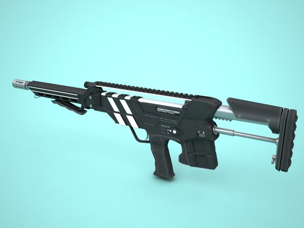 3d model rifle vector x1