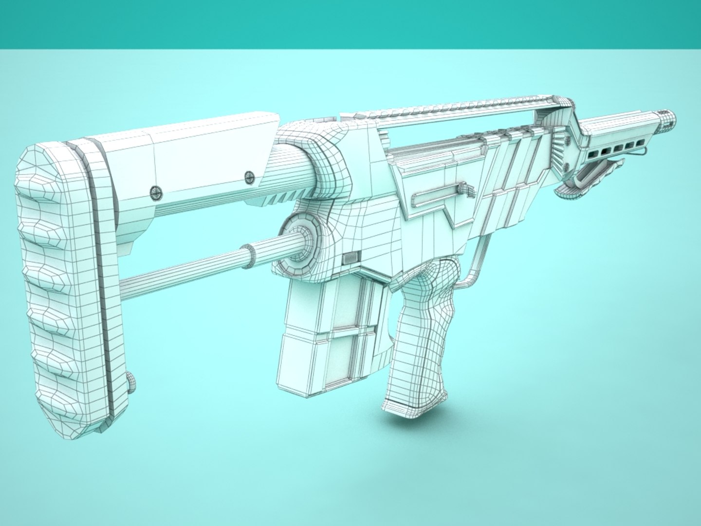 3d Model Rifle Vector X1
