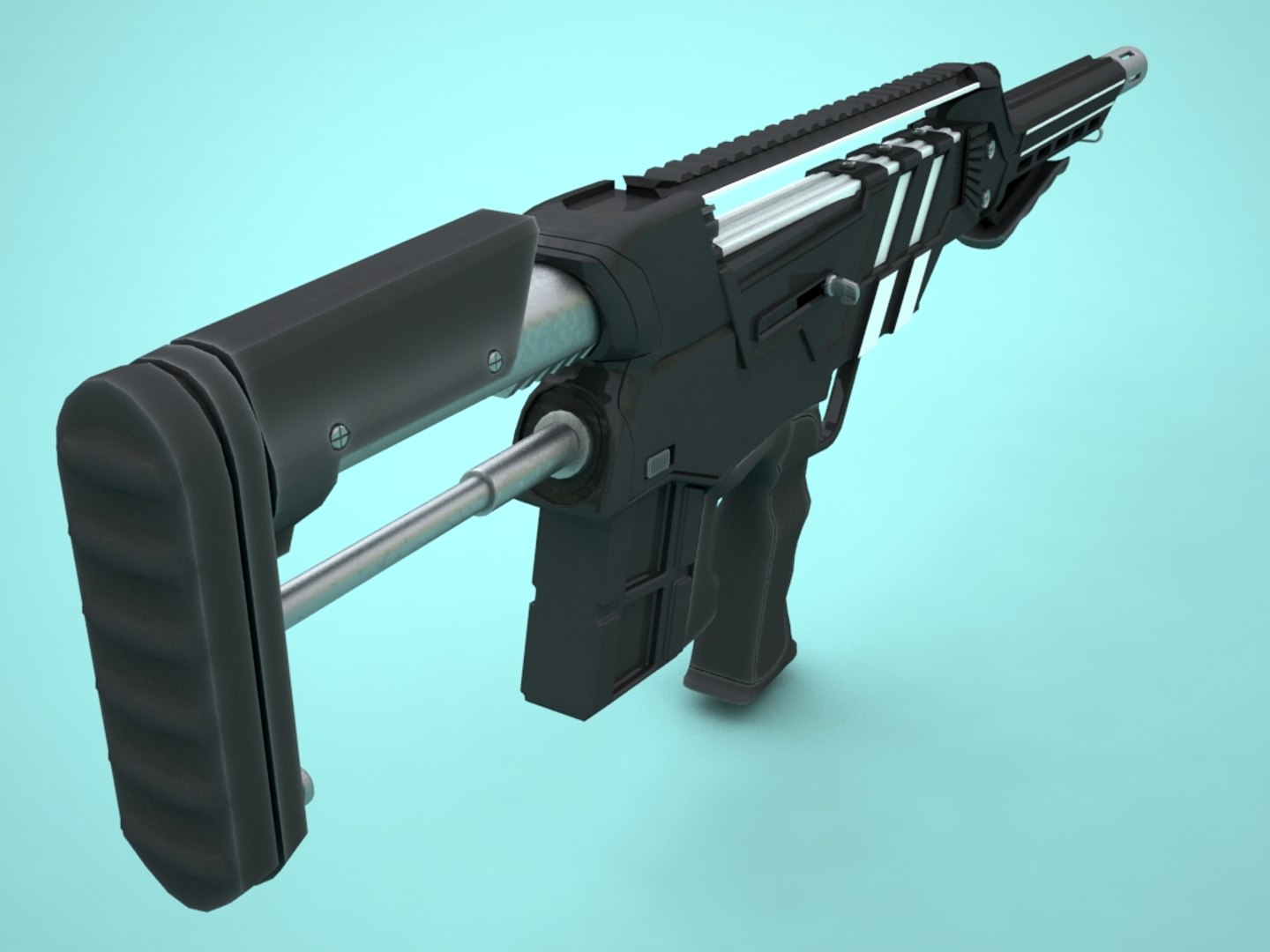 3d Model Rifle Vector X1