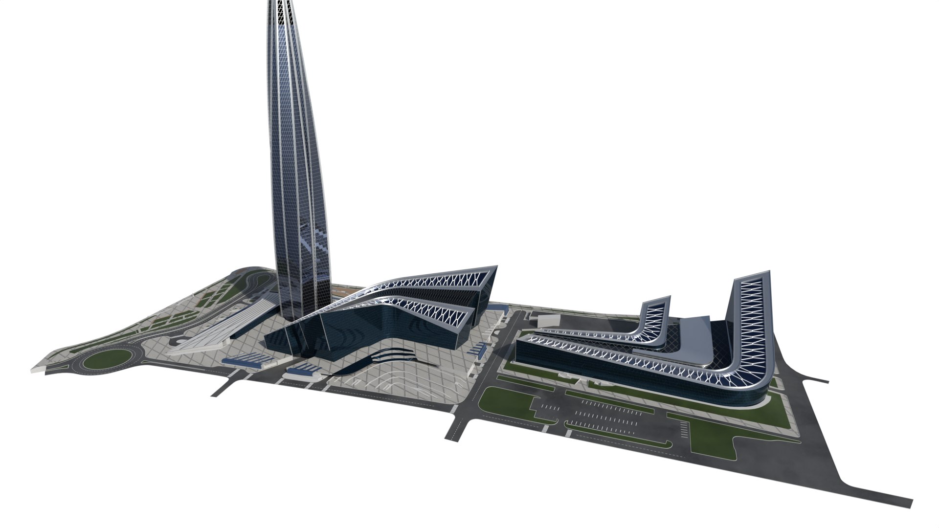 3D Lakhta Center Model - TurboSquid 2167795