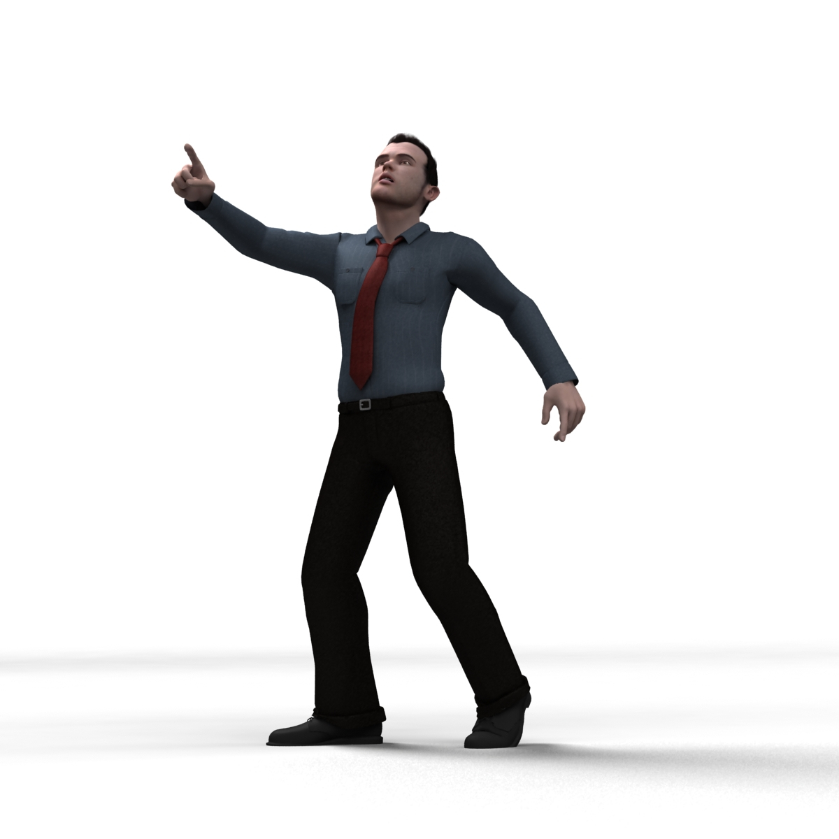 3ds max realistic man rigged normal