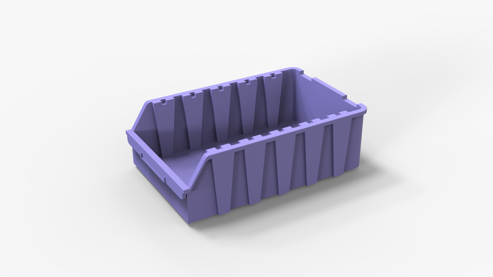3D Storage Box Bin Stackable - TurboSquid 1792357