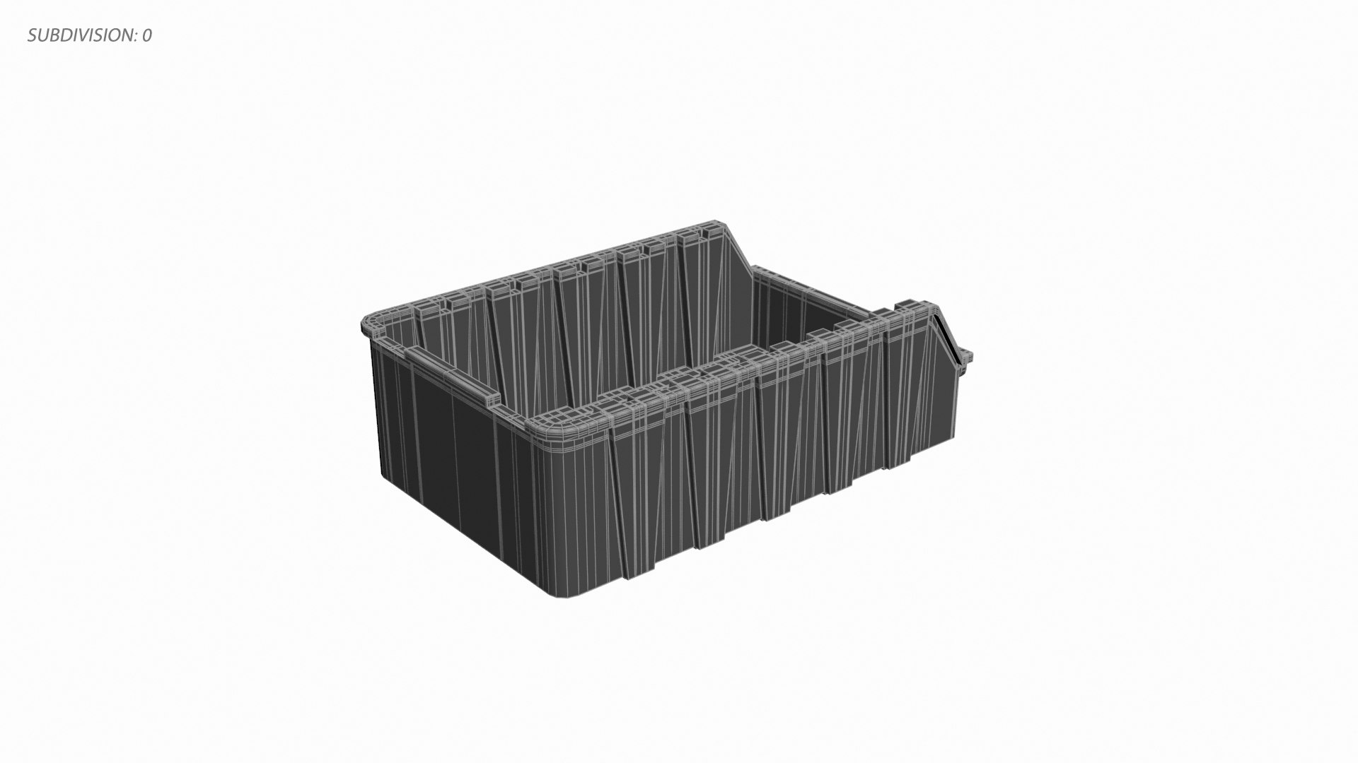 3D Storage Box Bin Stackable - TurboSquid 1792357
