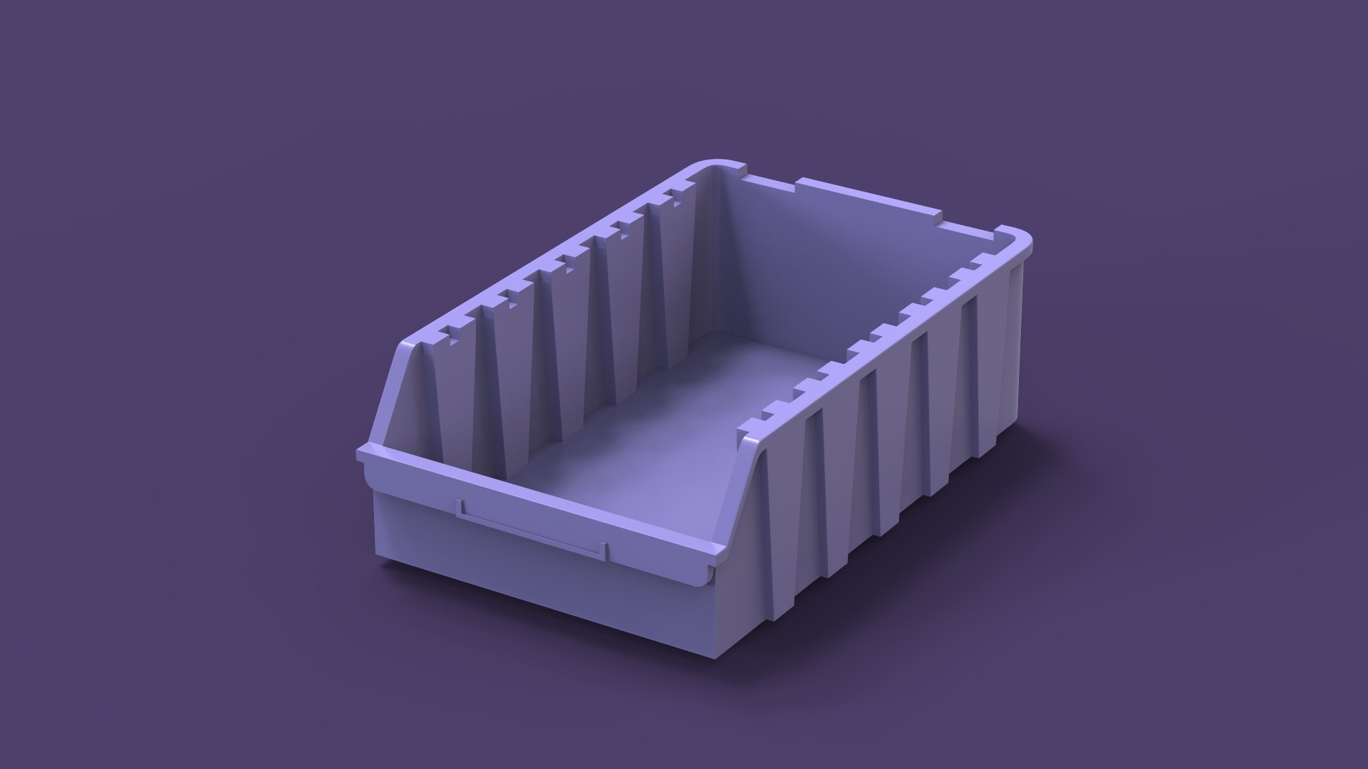 3D Storage Box Bin Stackable - TurboSquid 1792357