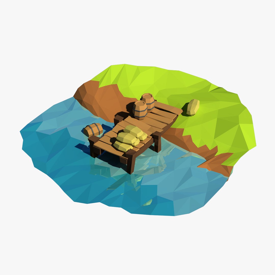 pier cartoon 3d max