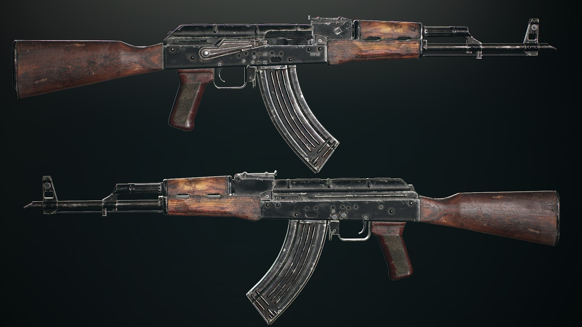 3D Model Photorealistic AKM - PBR Game Ready - TurboSquid 1725764