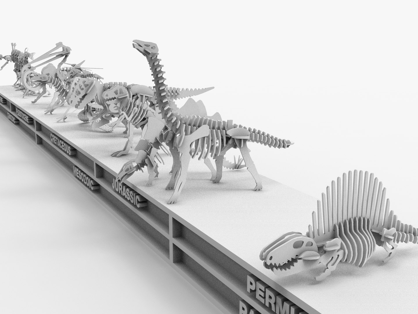 3D Model Evolution Darwin Skeleton - TurboSquid 1428001