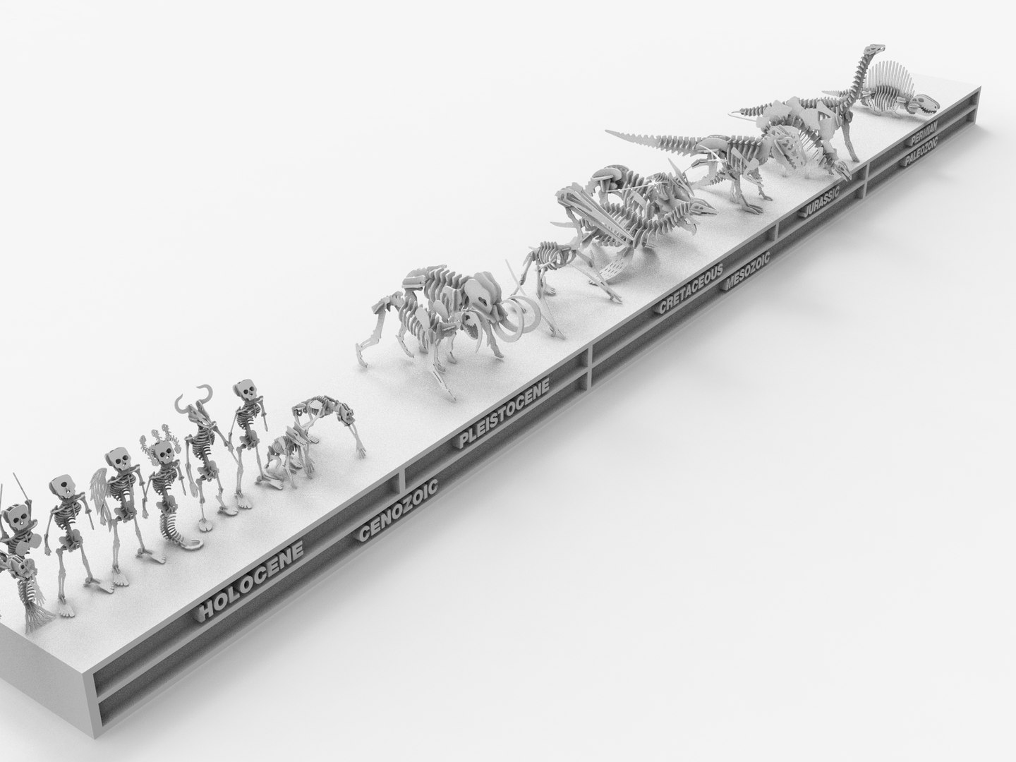 3D Model Evolution Darwin Skeleton - TurboSquid 1428001