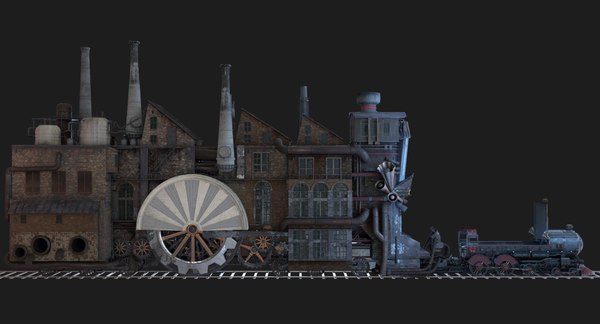 3d train house