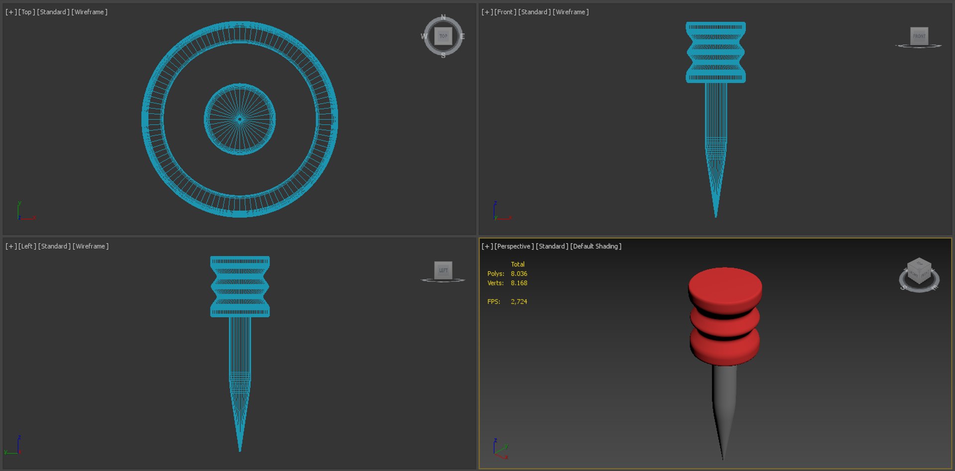 Realistic Pin Model 3D model - TurboSquid 2167537