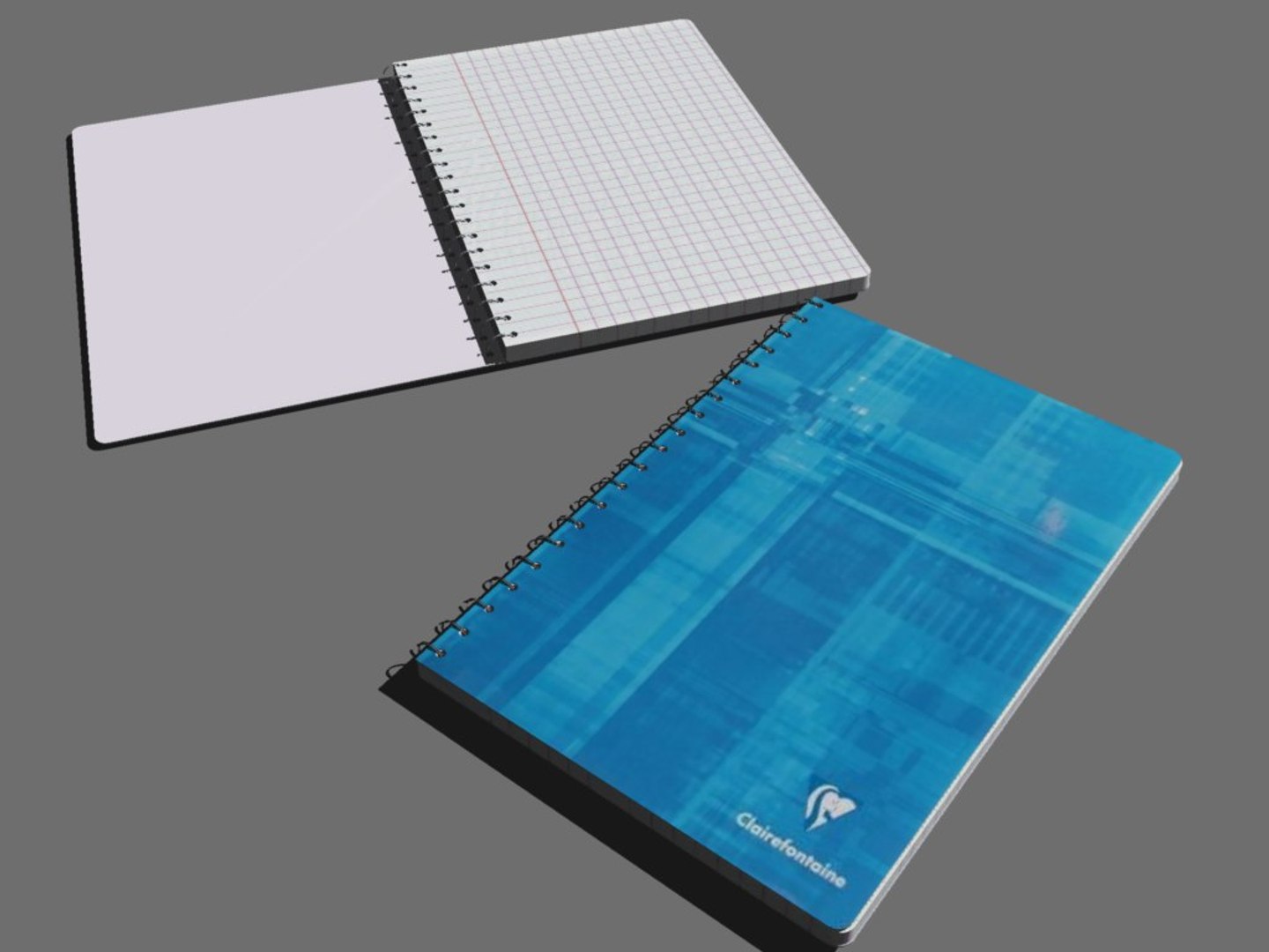 spiral notebook 3d model