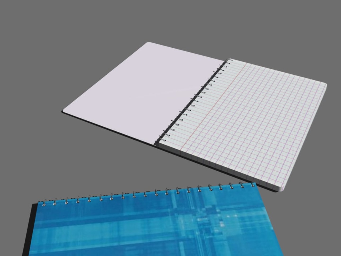 spiral notebook 3d model