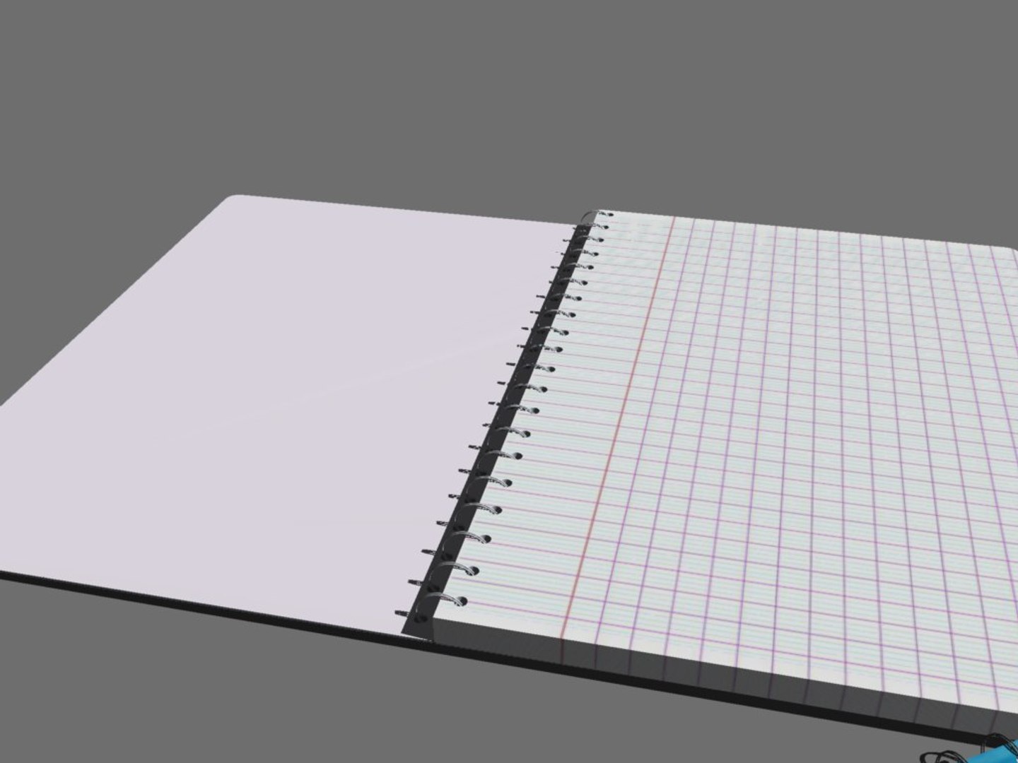 spiral notebook 3d model