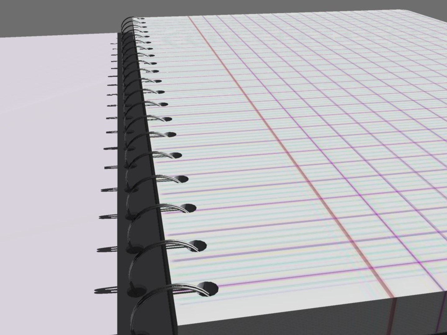 spiral notebook 3d model