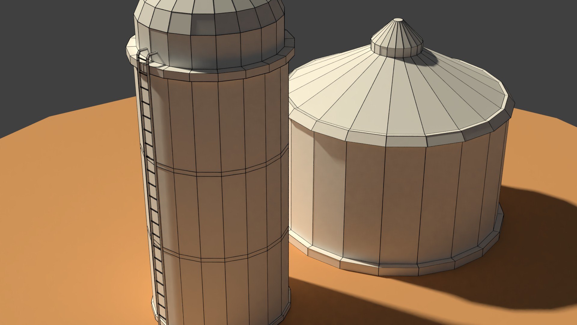 3D Silo Ladder - TurboSquid 1246563