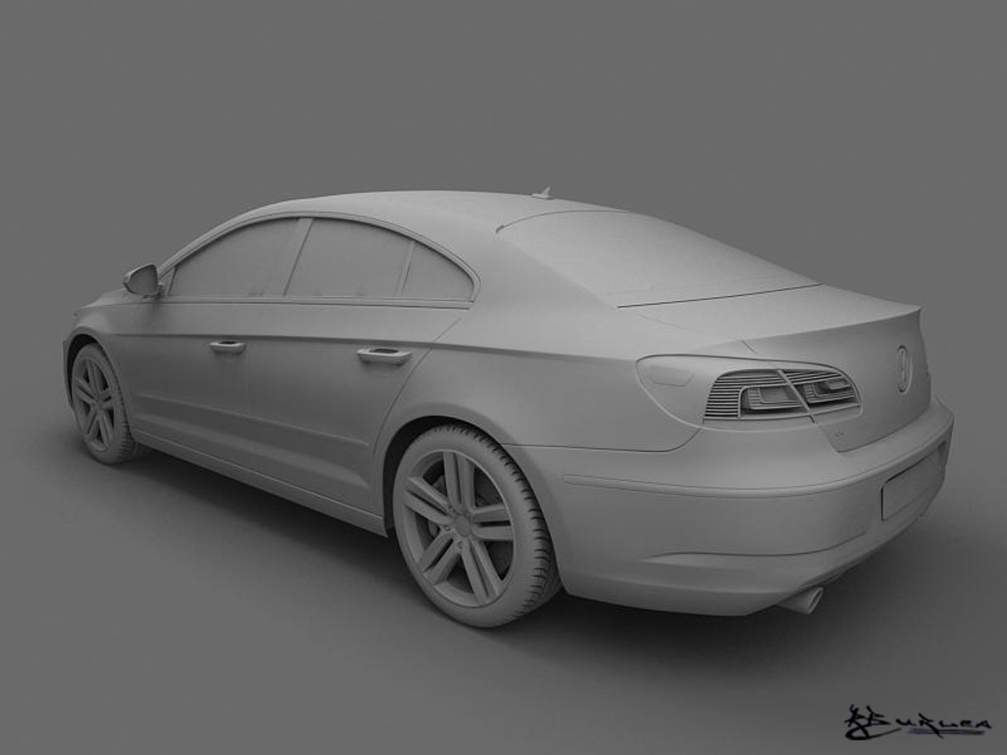 Volkswagen Cc 2013 3d Model