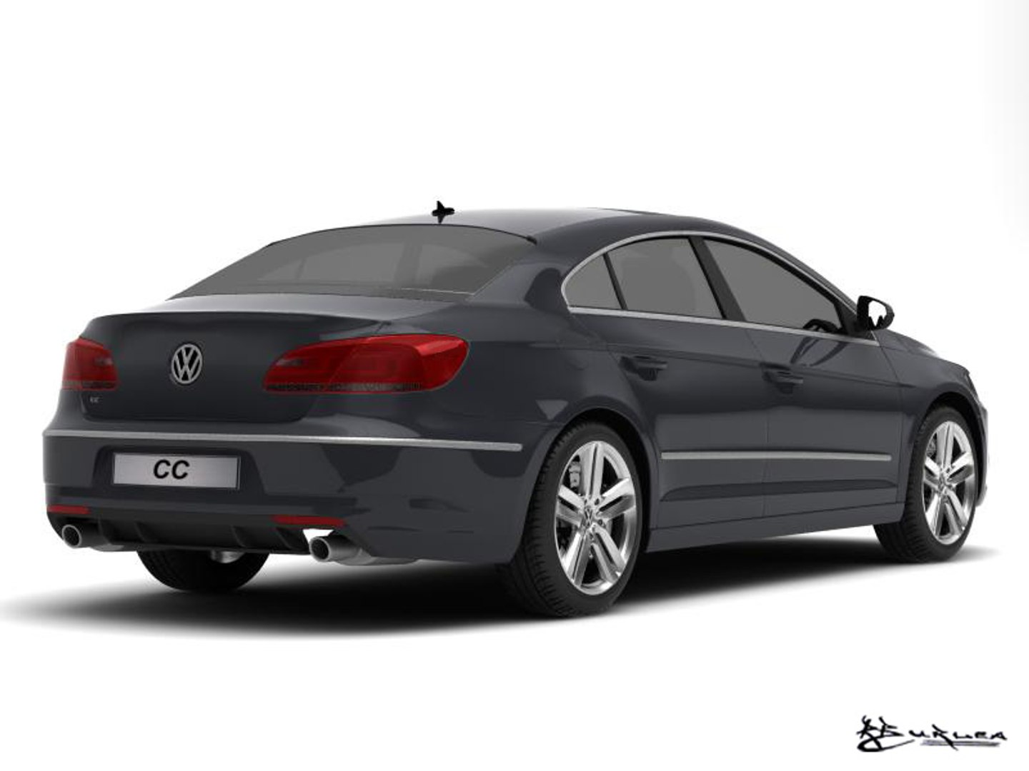 Volkswagen Cc 2013 3d Model