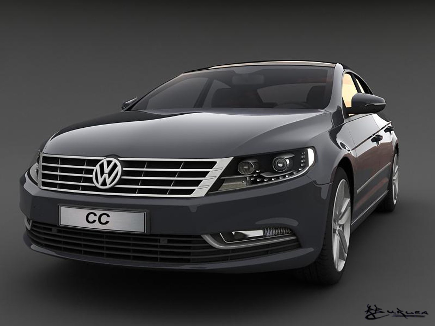 Volkswagen Cc 2013 3d Model