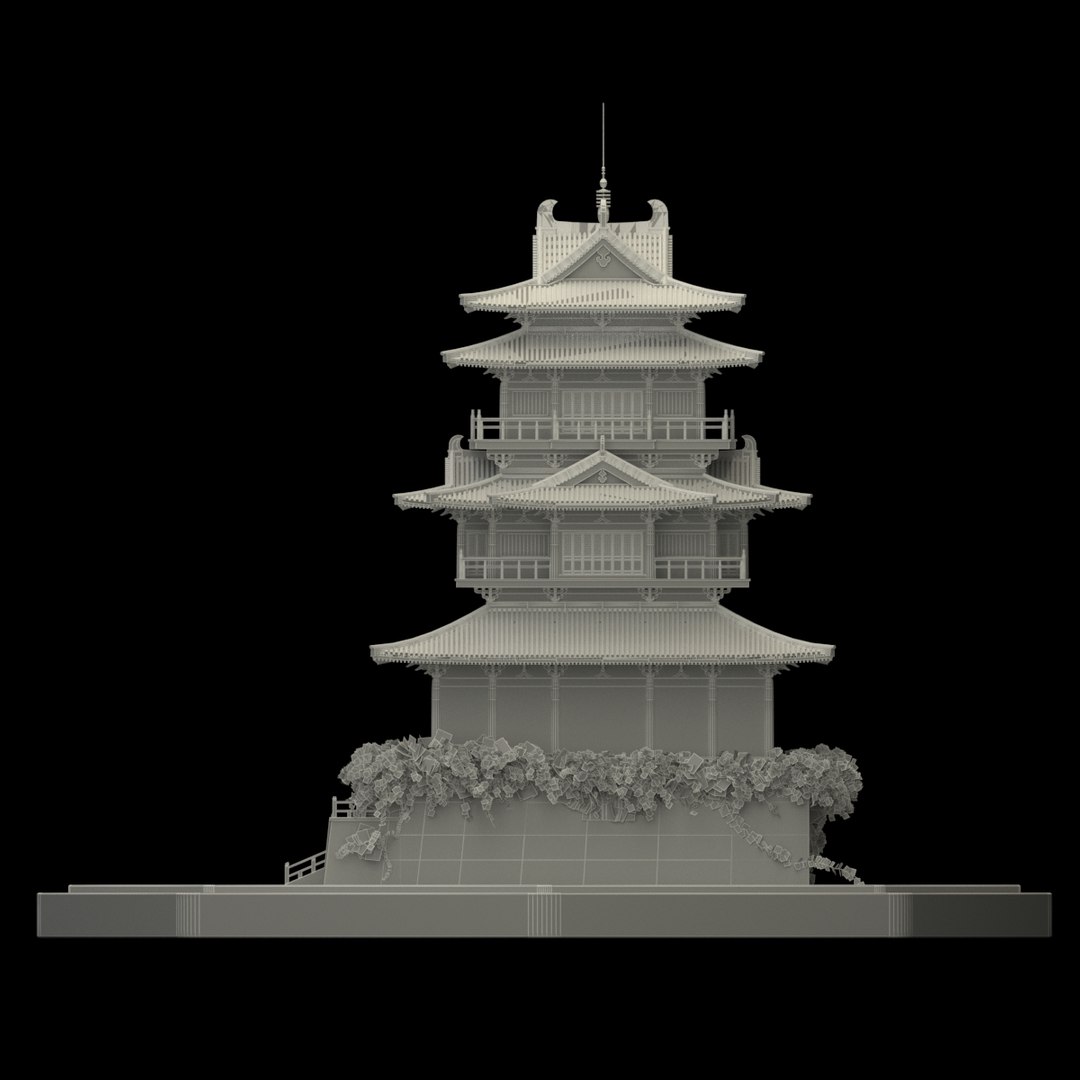 Chinese Tower 3D Model - TurboSquid 1607430