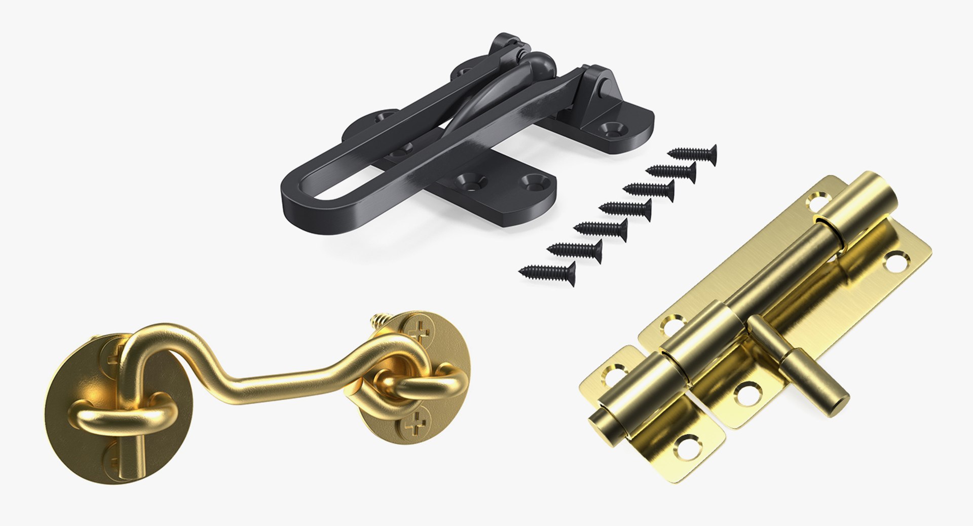 Latches Collection 3D model - TurboSquid 1916287