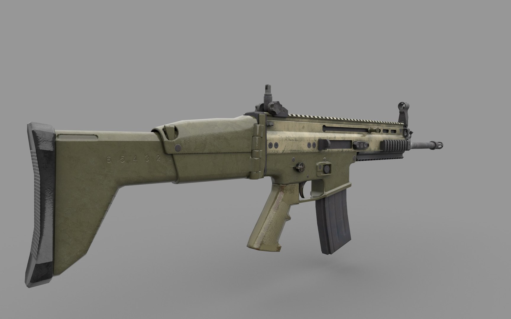 3D Model FN SCAR L RIFLE PBR Low-poly 3D Model - TurboSquid 2119066
