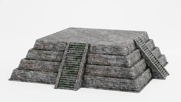 modelo 3d Pirámide Maya 04 - TurboSquid 2029522