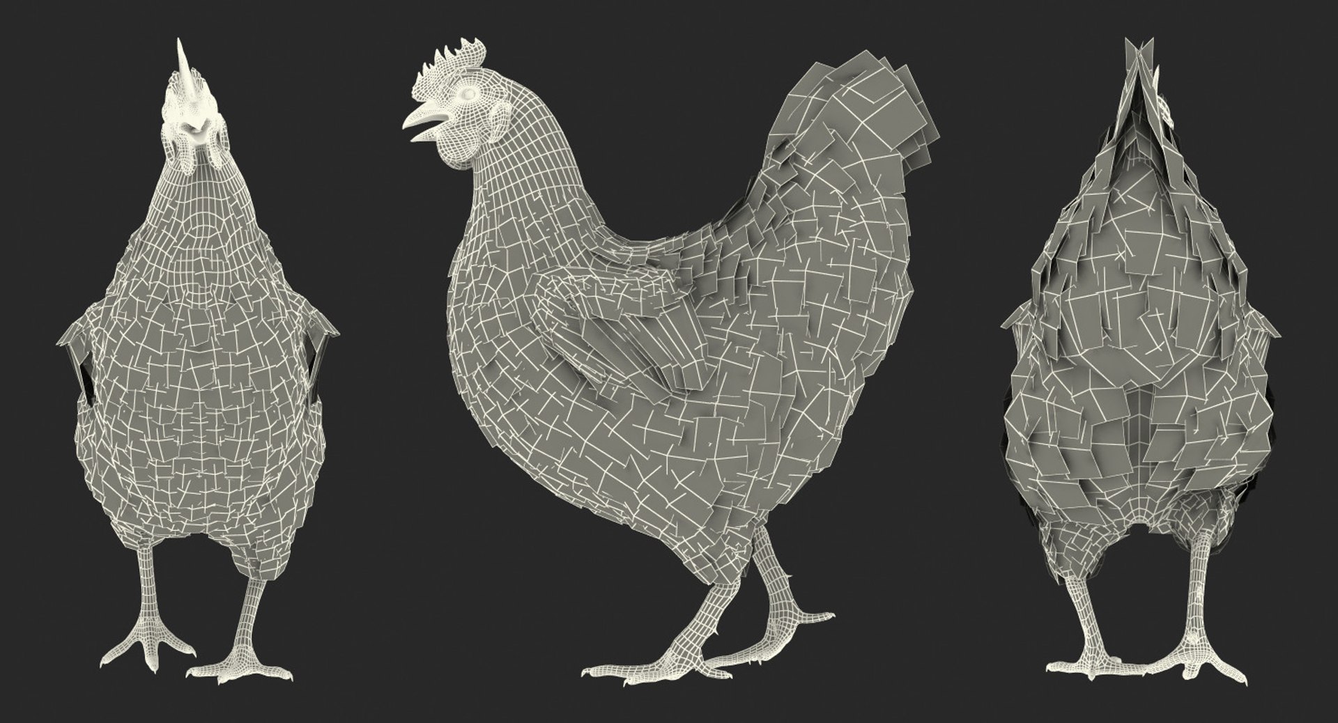 3D Chickens Hen Realistic - TurboSquid 1200617