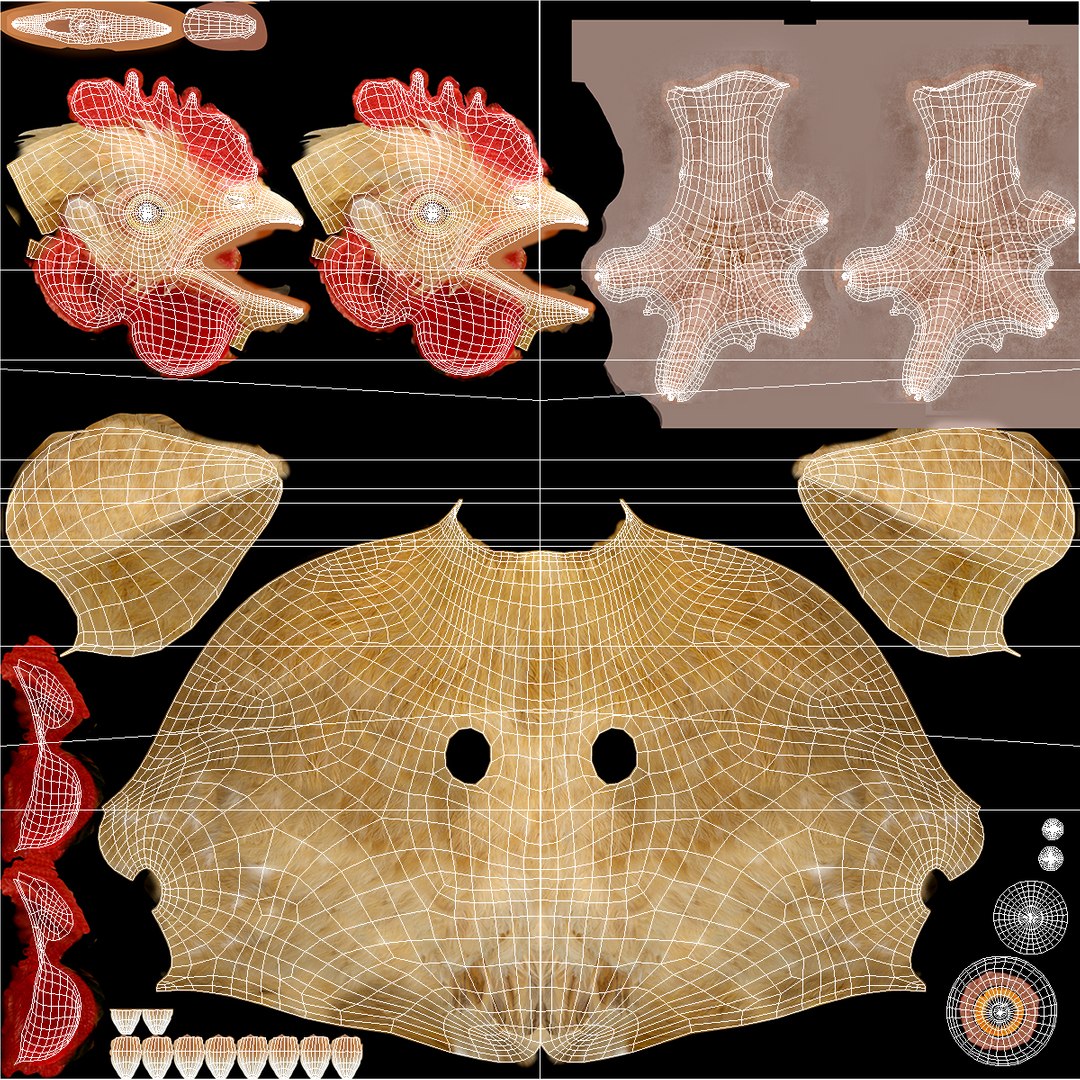 3D Chickens Hen Realistic - TurboSquid 1200617