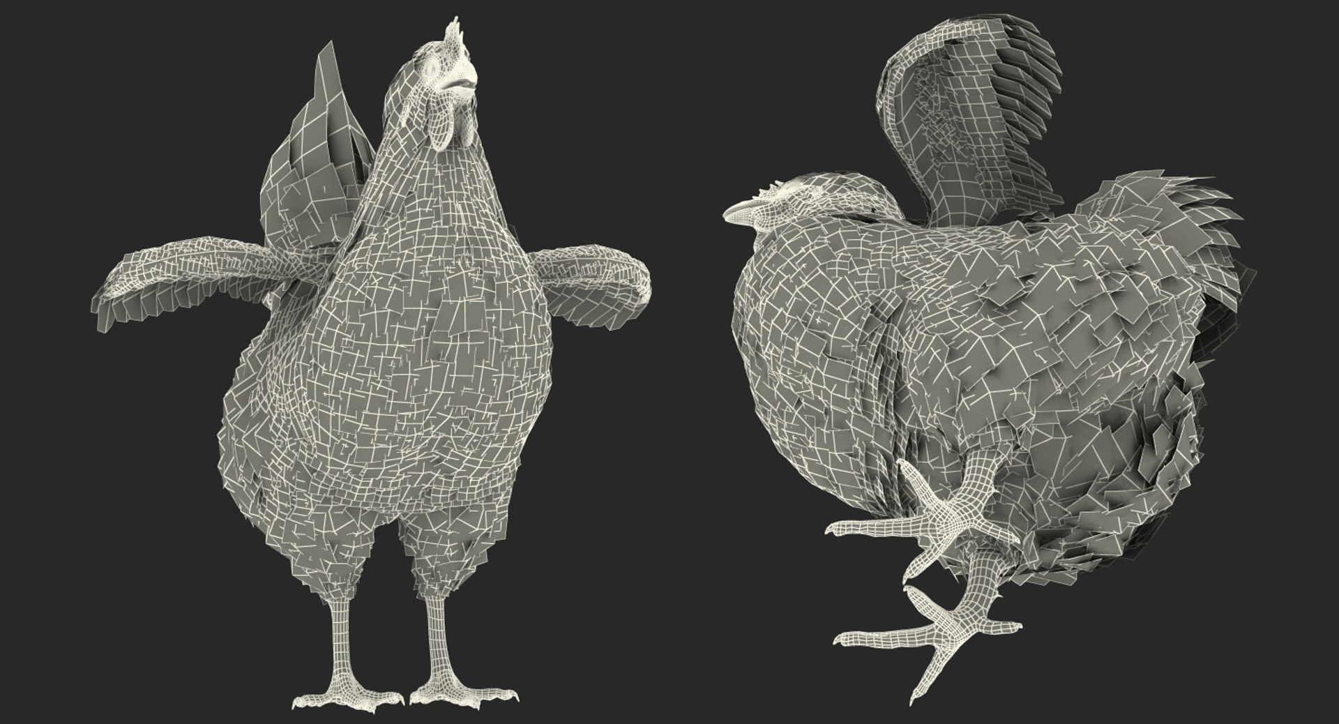 3D Chickens Hen Realistic - TurboSquid 1200617