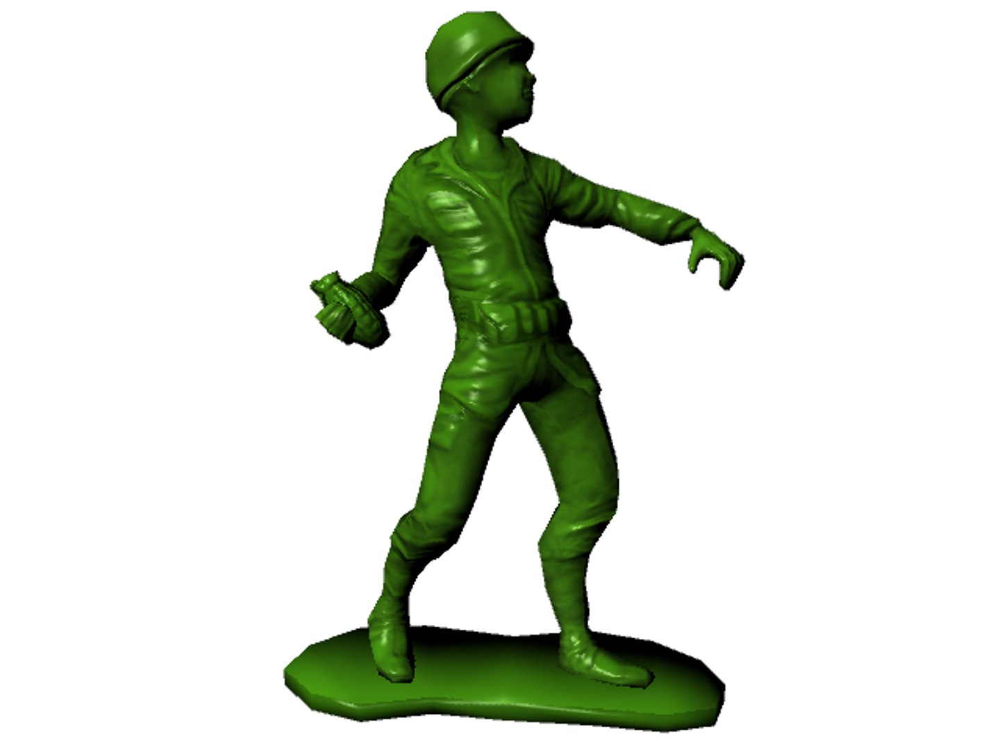 3d Fbx Plastic Army Man