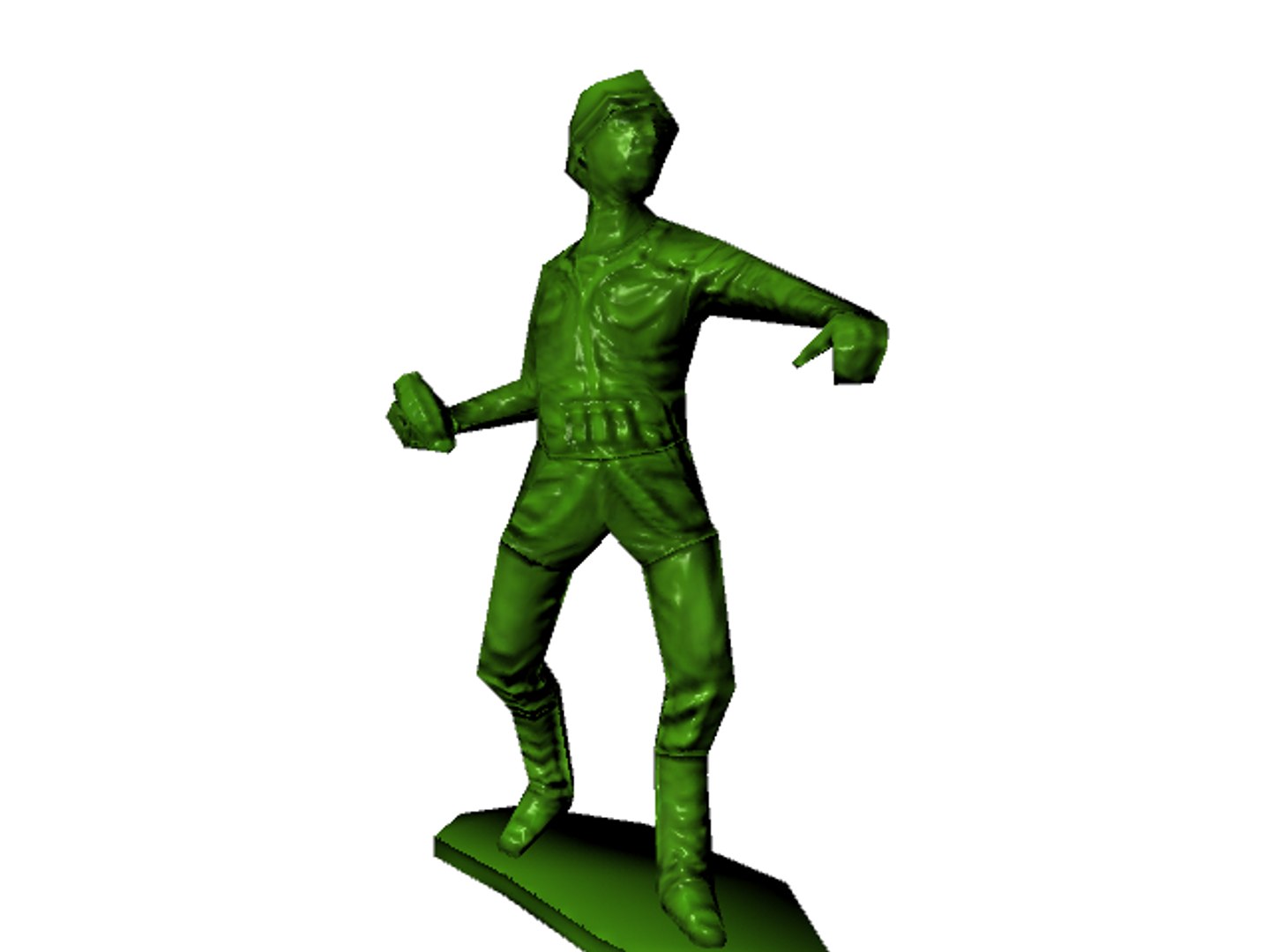 3d Fbx Plastic Army Man
