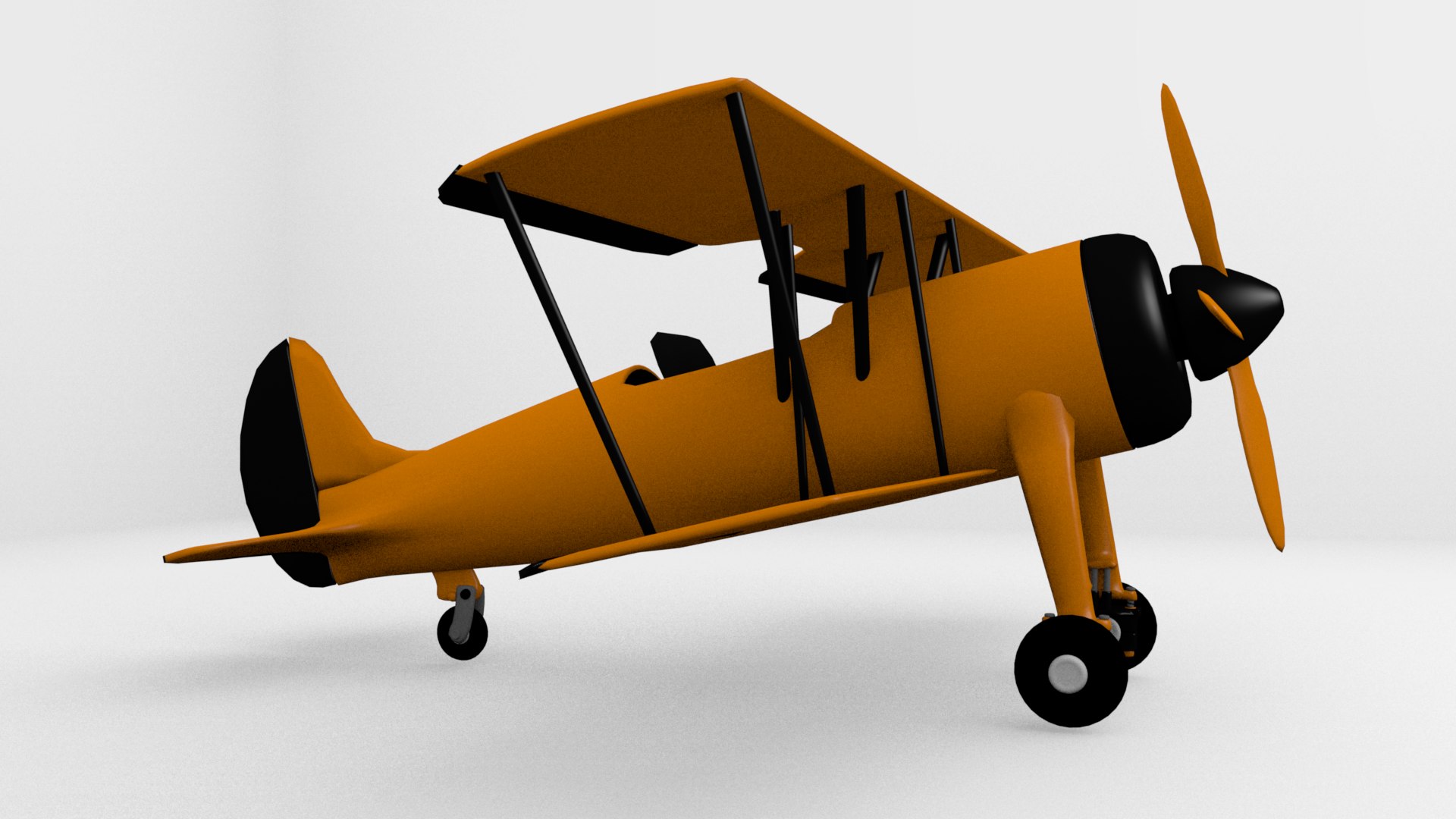 Single-engine Two-wing Aircraft 3D Model - TurboSquid 2278018